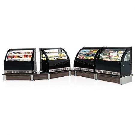 Linha Gourmet Elegance Bancada Vidro Curvo Gelopar GGEB-110 - TopMaxi